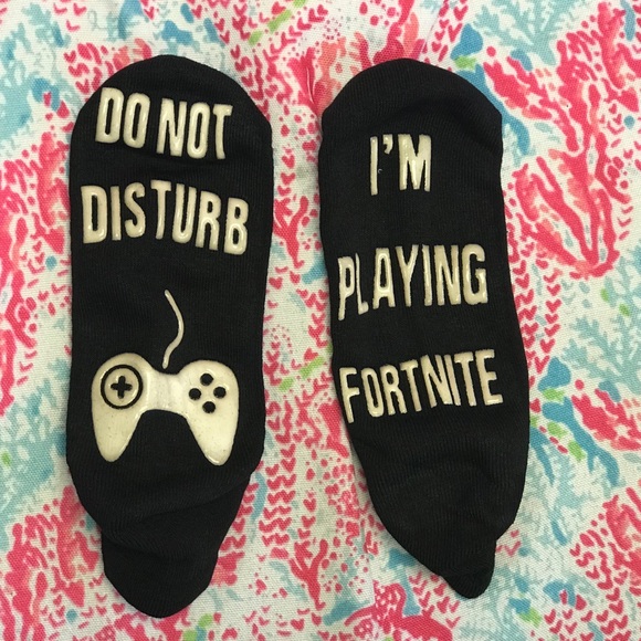 Accessories | Do Not Disturb Im Playing Fortnite Socks | Poshmark
